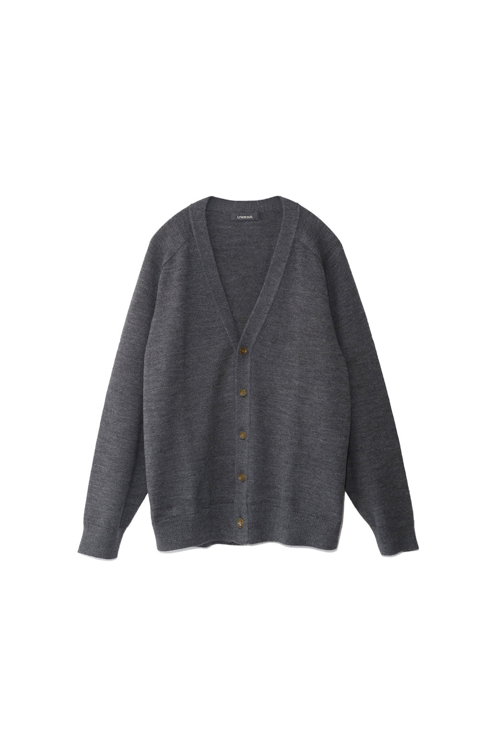 7GG V NECK CARDIGAN (UM302-UCD07-GRY) – the-knitbar.com