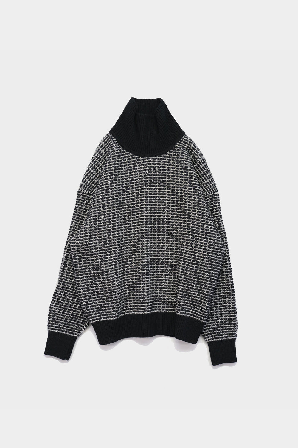 TUCK MELANGE TURTLE-NECK PULLOVER (WK323-MPO0709) – the-knitbar.com